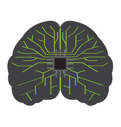 Isolated brain network icon Royalty Free Vector Image