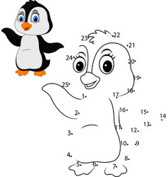 Connect number to draw animal educational Vector Image