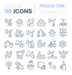 Thin line icons set icons for business Royalty Free Vector