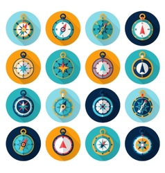 Compass Label Set Royalty Free Vector Image - VectorStock