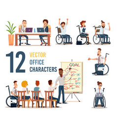 Business team set Royalty Free Vector Image - VectorStock