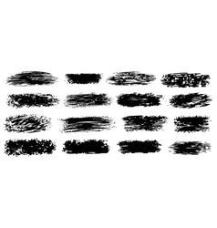 Ink splash and brush stroke isolated shape Vector Image