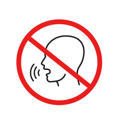 No Shouting Sign Vector Images (over 190)