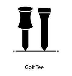 Golf tee Royalty Free Vector Image - VectorStock