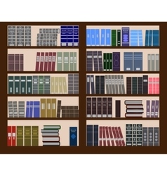 Bookshelf 02 Royalty Free Vector Image - VectorStock