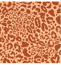 Seamless leopard wild nature pattern Royalty Free Vector