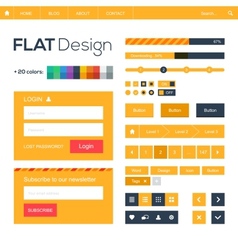 Pagination bar page navigation web buttons Vector Image