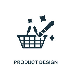Product design icon line element from graphic Vector Image