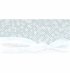 Realistic snowdrift isolated on transparent Vector Image