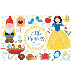 Snow white Royalty Free Vector Image - VectorStock