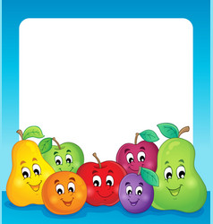 Image with apples 1 Royalty Free Vector Image - VectorStock