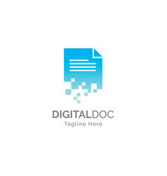 Document page logo concept Royalty Free Vector Image