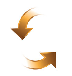 Rounded direction arrows icon Royalty Free Vector Image