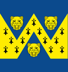 Flag of shrewsbury in england Royalty Free Vector Image
