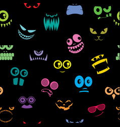 Fantastic creatures animal pattern cute Royalty Free Vector