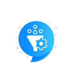 Conversion rate optimization icon Royalty Free Vector Image