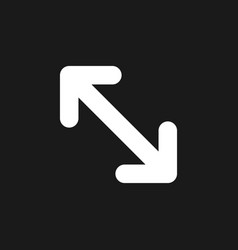 Gif dark mode glyph ui icon Royalty Free Vector Image