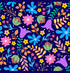 Colorful floral pattern Royalty Free Vector Image
