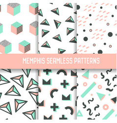 Memphis retro 80s seamless pattern Royalty Free Vector Image