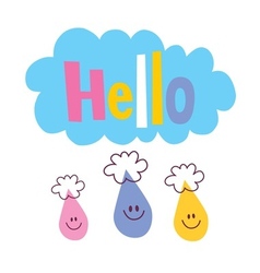 Hello cutie Royalty Free Vector Image - VectorStock