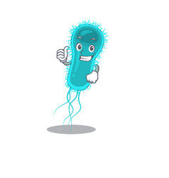 A charismatic escherichia coli bacteria mascot Vector Image