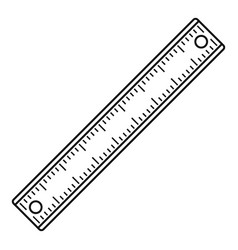 Ruler icon outline style Royalty Free Vector Image