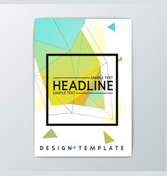 Abstract curve brochure flyer design Royalty Free Vector