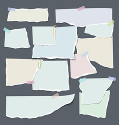 Set isolated realistic empty paper Royalty Free Vector Image