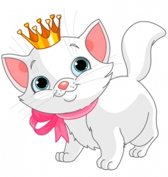 Princess and Cat Royalty Free Vector Image - VectorStock