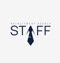 Job search logo design template Royalty Free Vector Image