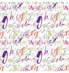 Alphabet seamless pattern Royalty Free Vector Image