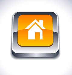 Home 3d button Royalty Free Vector Image - VectorStock