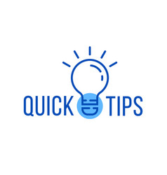 Quick tips logos and banners helpful tricks Vector Image