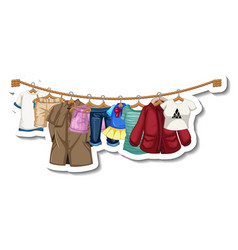 A sticker template with casual trousers jeans Vector Image