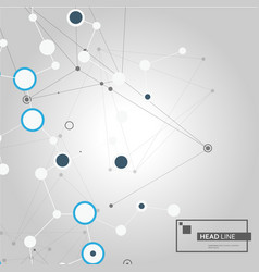 Circle network connect great design for any Vector Image