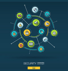 Abstract security access control background Vector Image