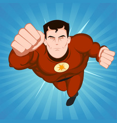 Red superhero Royalty Free Vector Image - VectorStock