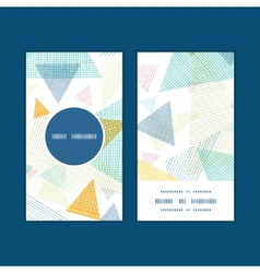 Abstract decorative circles vertical round frame Vector Image