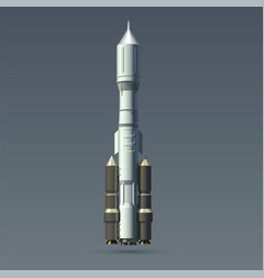 Lunar module launchlanding on moon Royalty Free Vector Image