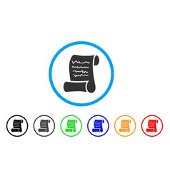 Script roll icon Royalty Free Vector Image - VectorStock