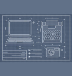 Laptop Blueprints Vector Images (over 700)