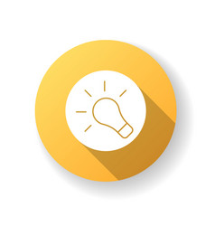Light bulb yellow rgb color icon idea emoji Vector Image