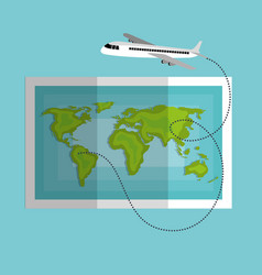 Map paper guide icon Royalty Free Vector Image