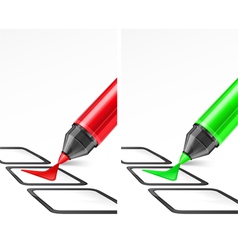 Voting check mark Royalty Free Vector Image - VectorStock