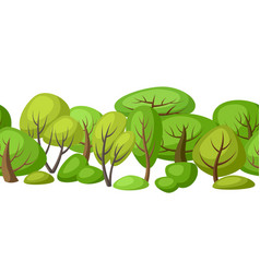 Seamless background with forest Royalty Free Vector Image