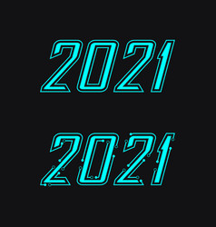 2021 new year icon Royalty Free Vector Image - VectorStock