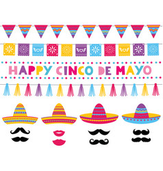Cinco de mayo national mexican holiday party Vector Image