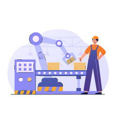 Cartoon power engineer Royalty Free Vector Image