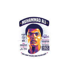 Muhammad ali Royalty Free Vector Image - VectorStock