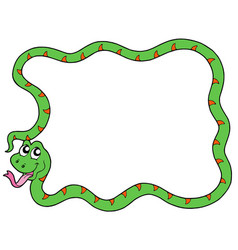 Snake frame 1 Royalty Free Vector Image - VectorStock